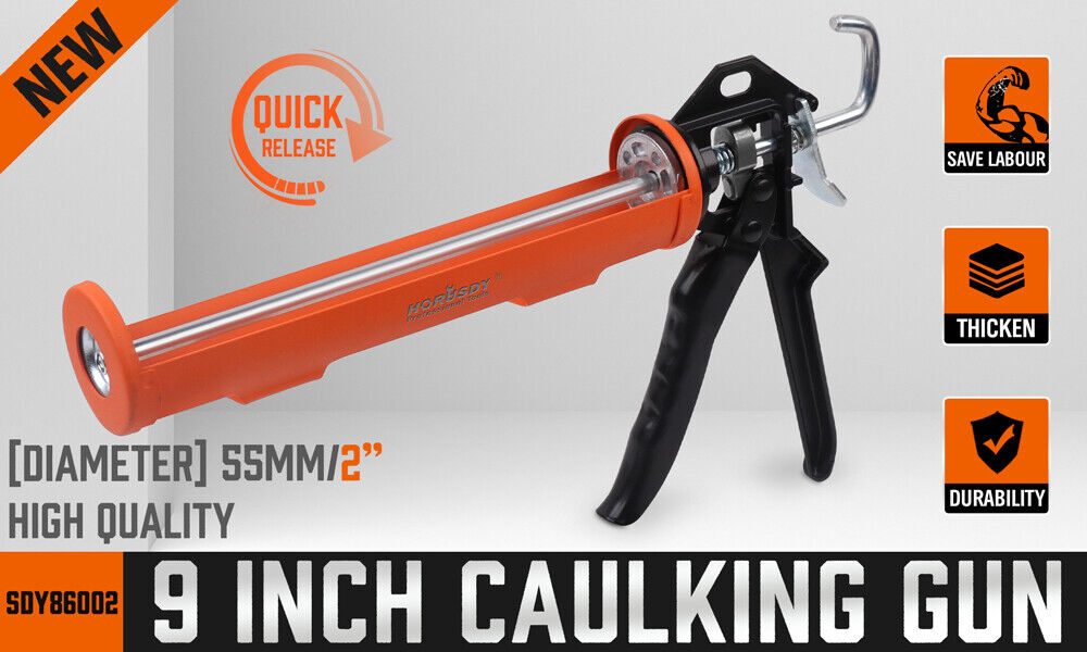 HORUSDY 9'' Caulking Gun: Heavy Duty, Professional Sealant & Silicone – SedyOnline