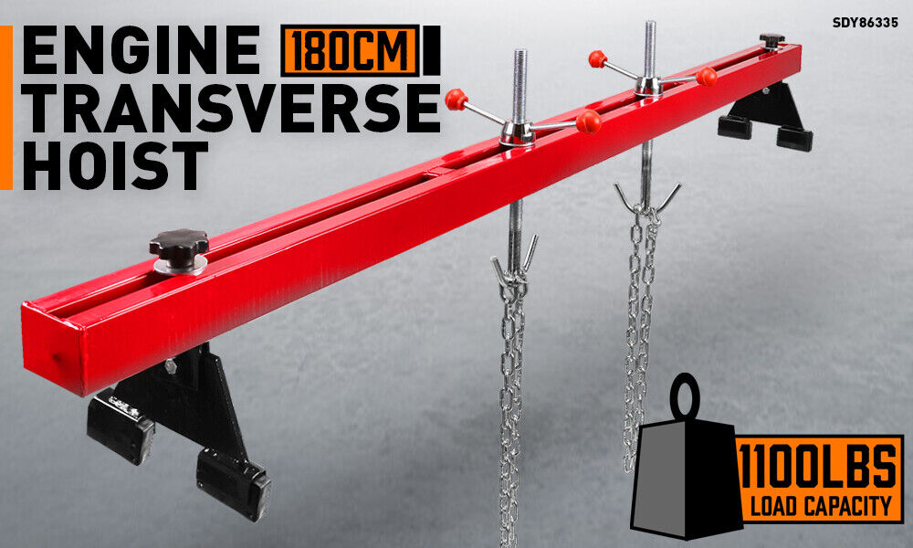 Adjustable Engine Support Bar Transverse Hoist with Dual Steel Beams ...