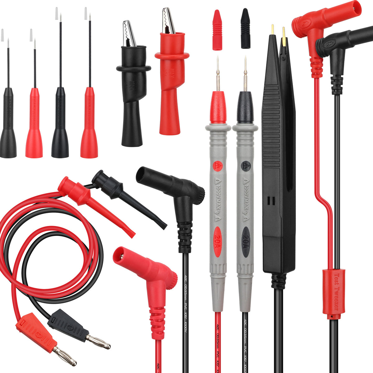 11-Piece Multimeter Test Leads Set - Precision Electrical Test Kit AU ...