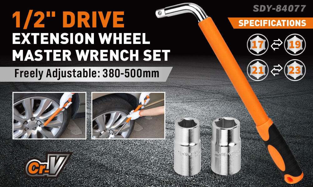 Adjustable Telescopic Wheel Wrench Set - Heavy Duty 15-20 Inch – SedyOnline