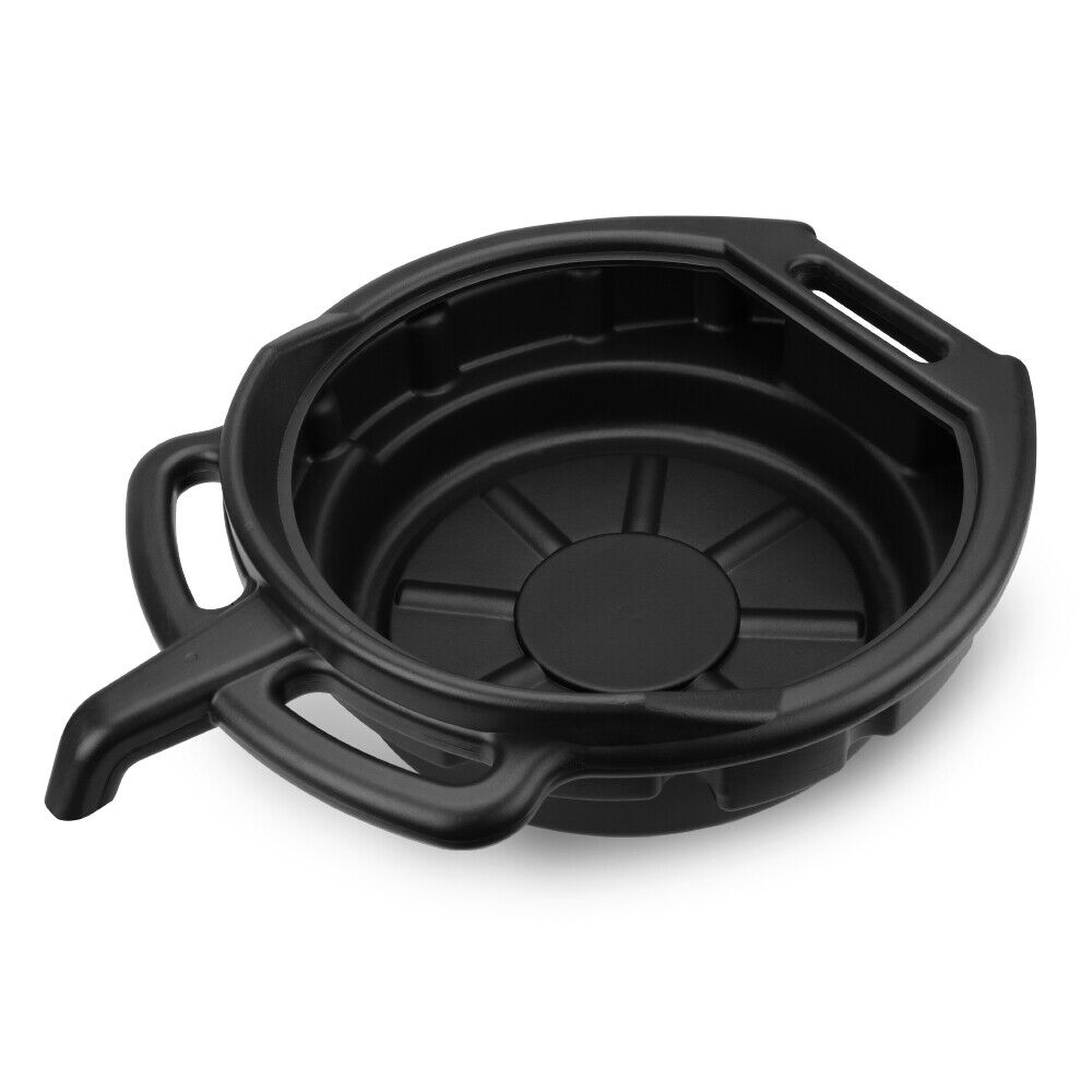 15L Portable Oil Drain Pan - Black Polyethylene Recovery Tray – SedyOnline