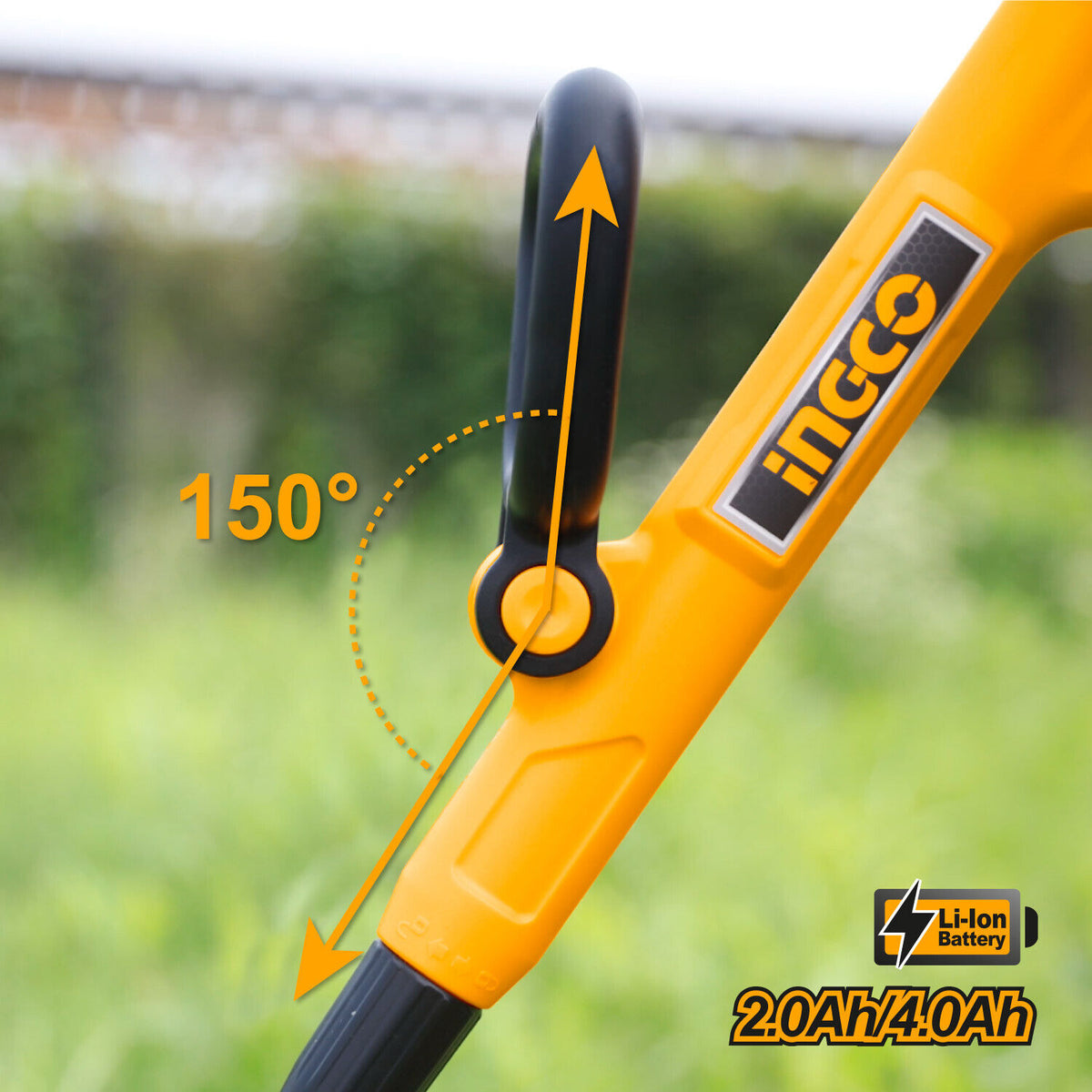 INGCO 20V Cordless Grass Trimmer Kit with Lithium-Ion Battery and Char ...