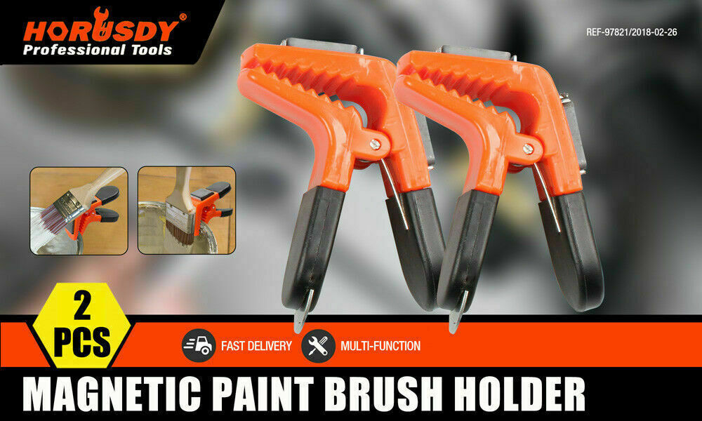 2-In-1 Magnetic Paint Clamp & Brush Holder with Can Opener - Handy Pai ...