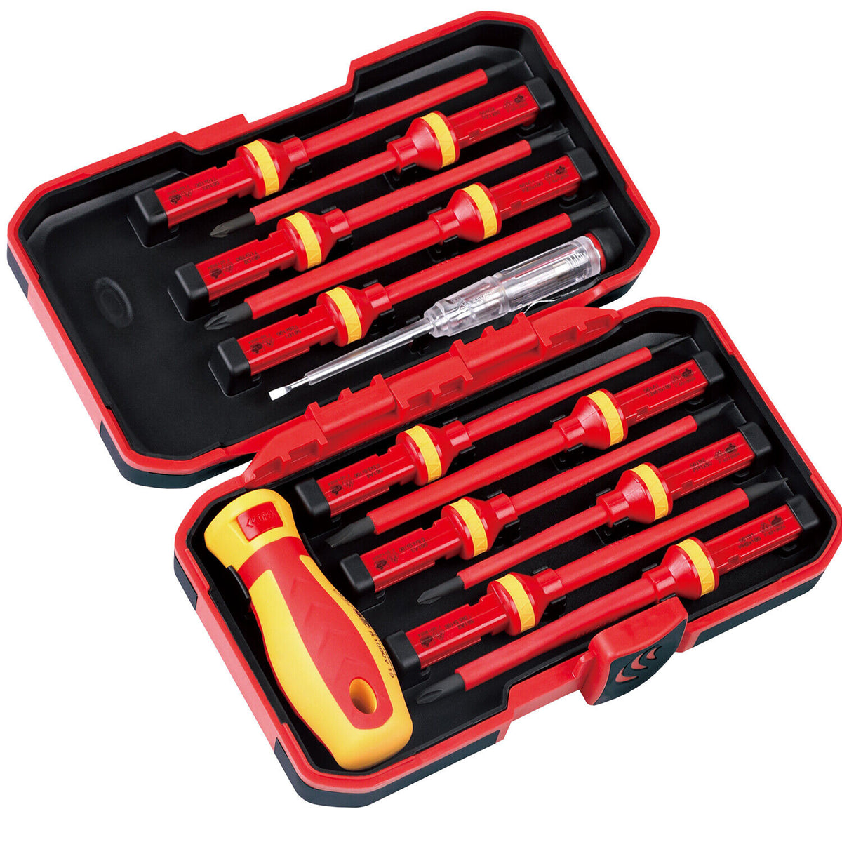 SEDY 13Pcs High-Voltage Insulated Screwdriver Set - VDE Certified, Mag ...