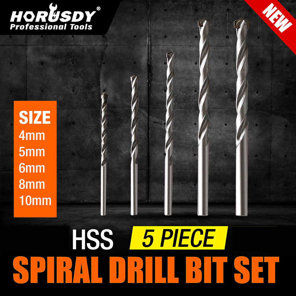 HSS Drill Bits Combination Set for Wood, Metal, and Concrete Drilling ...