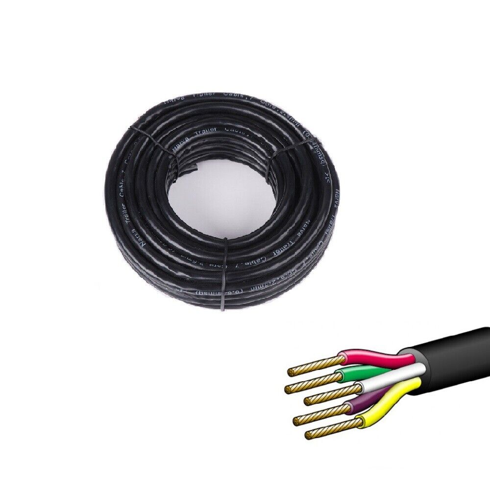 10M 5 Core Wire Cable for Trailers - High-Quality V90 PVC, Ideal for A ...