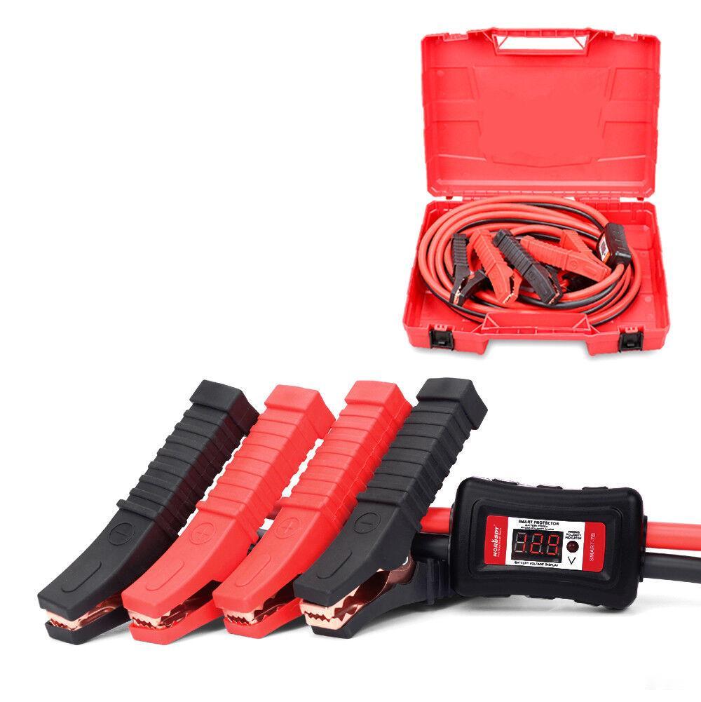 6M 1200A Jumper Leads Intelli-Check Jump Booster Cables with Digital S ...
